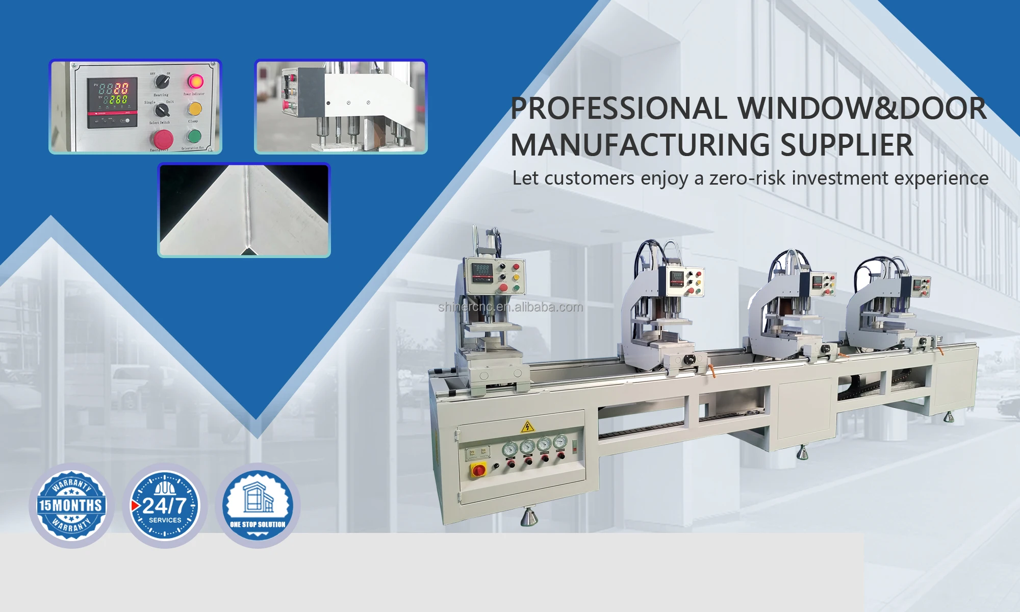 High Efficiency Upvc Window Corner Welding Machine With Four Heads ...