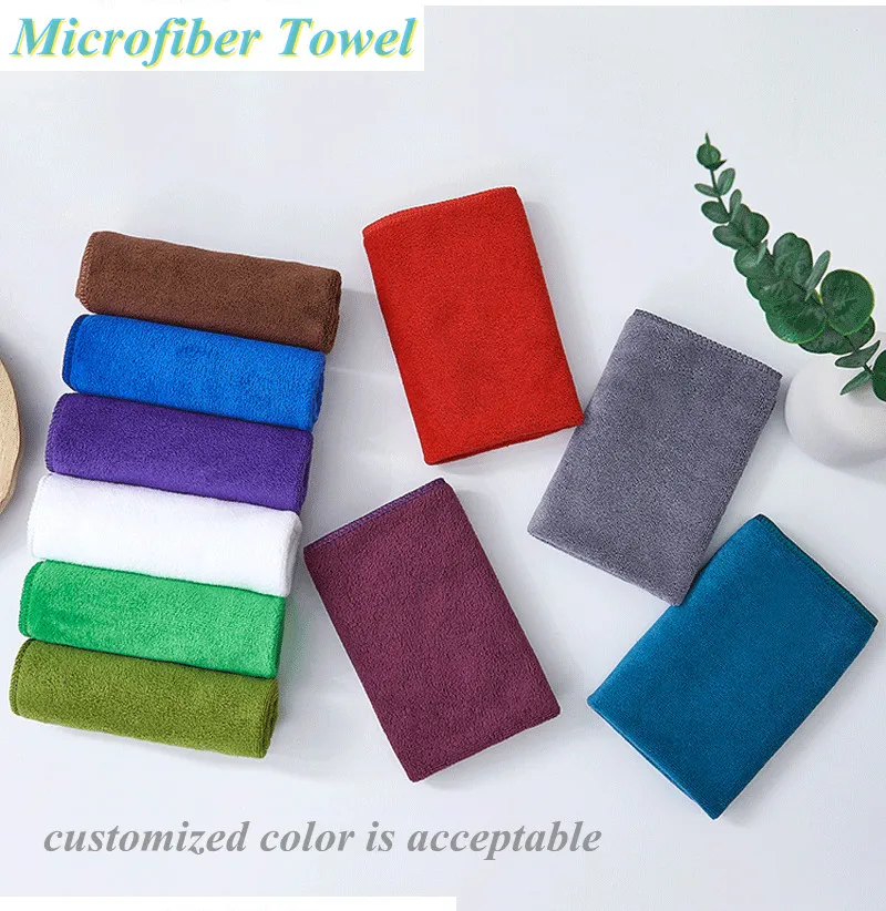 Premium Custom logo and Color 30*30cm Microfiber Cleaning Cloth ...