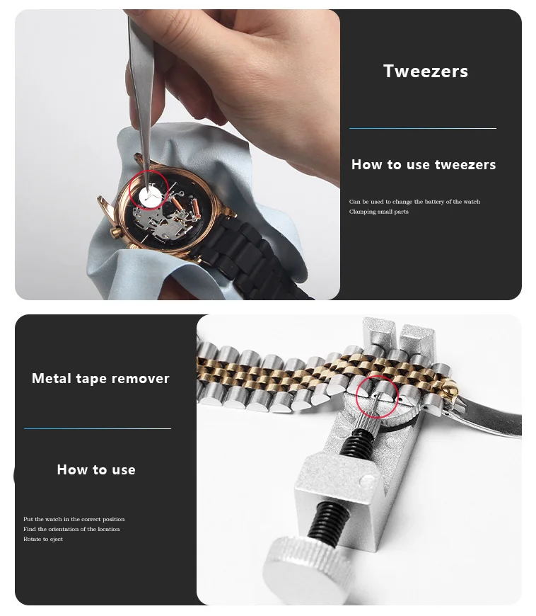 LAIHE Watch Repair Tool Kit - 13 Type Multi-Function Tool
