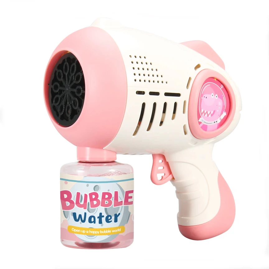 Hot Sale Bubble Gun Electric 10 Holes Gatling Cartoon Bubble Gun ...