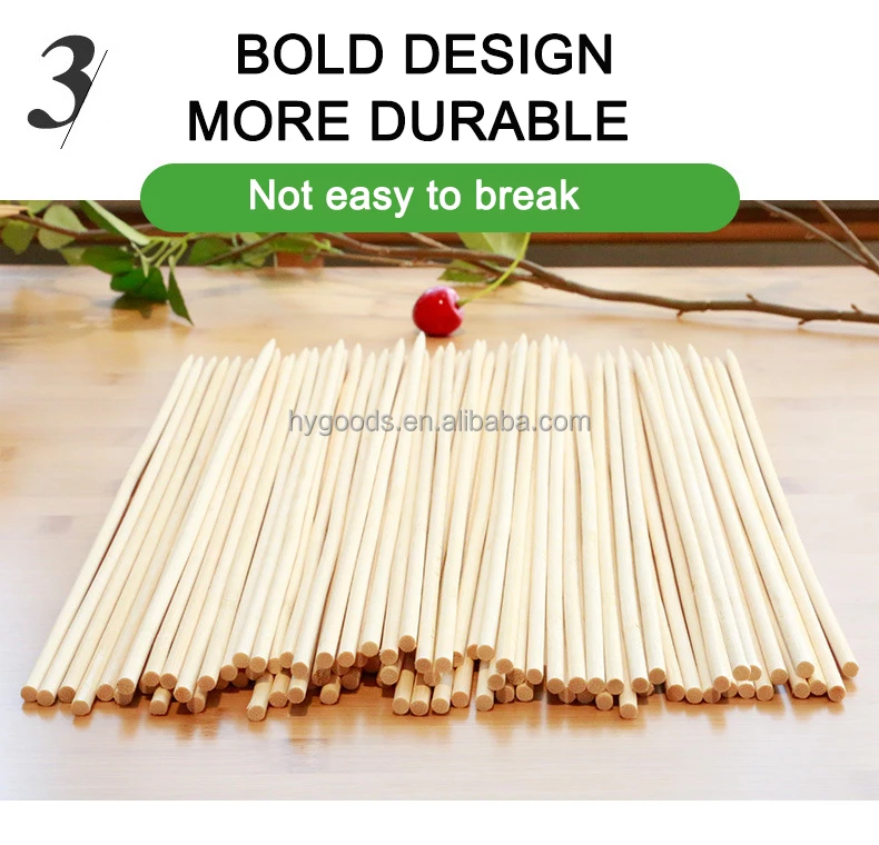 Barbecue Bamboo Stick Disposable Bamboo Skewer 15-50cm Sticks Long ...