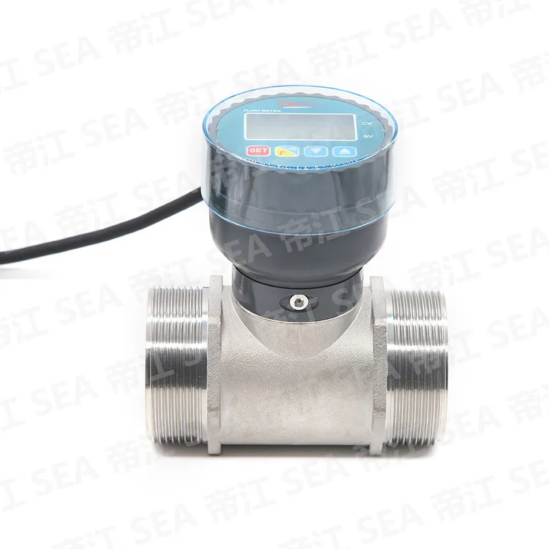 RS485 Paddle Wheel Communication LCD Digital Display Flow Meter