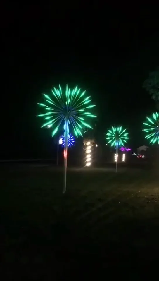 Holiday Christmas Decoration Led Firework Lights Outdoor Led Fireworks ...