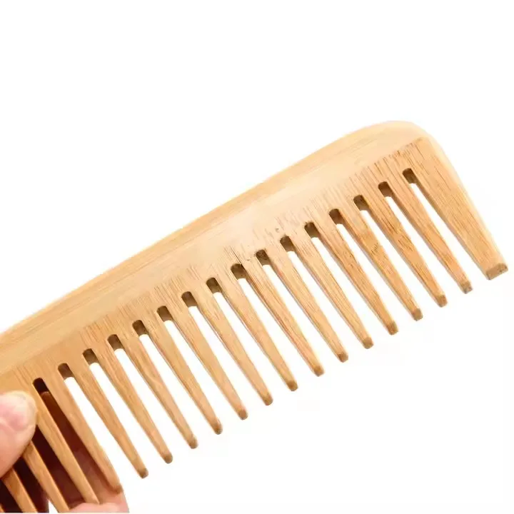 Wholesale Natural Custom Wooden Hair Comb for Women Wide Tooth Comb ...