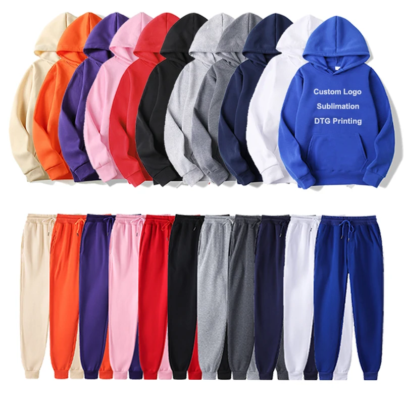 Wholesale Sweat Suits Men Jogger Set Sweatpants and Hoodie Set Jogging ...