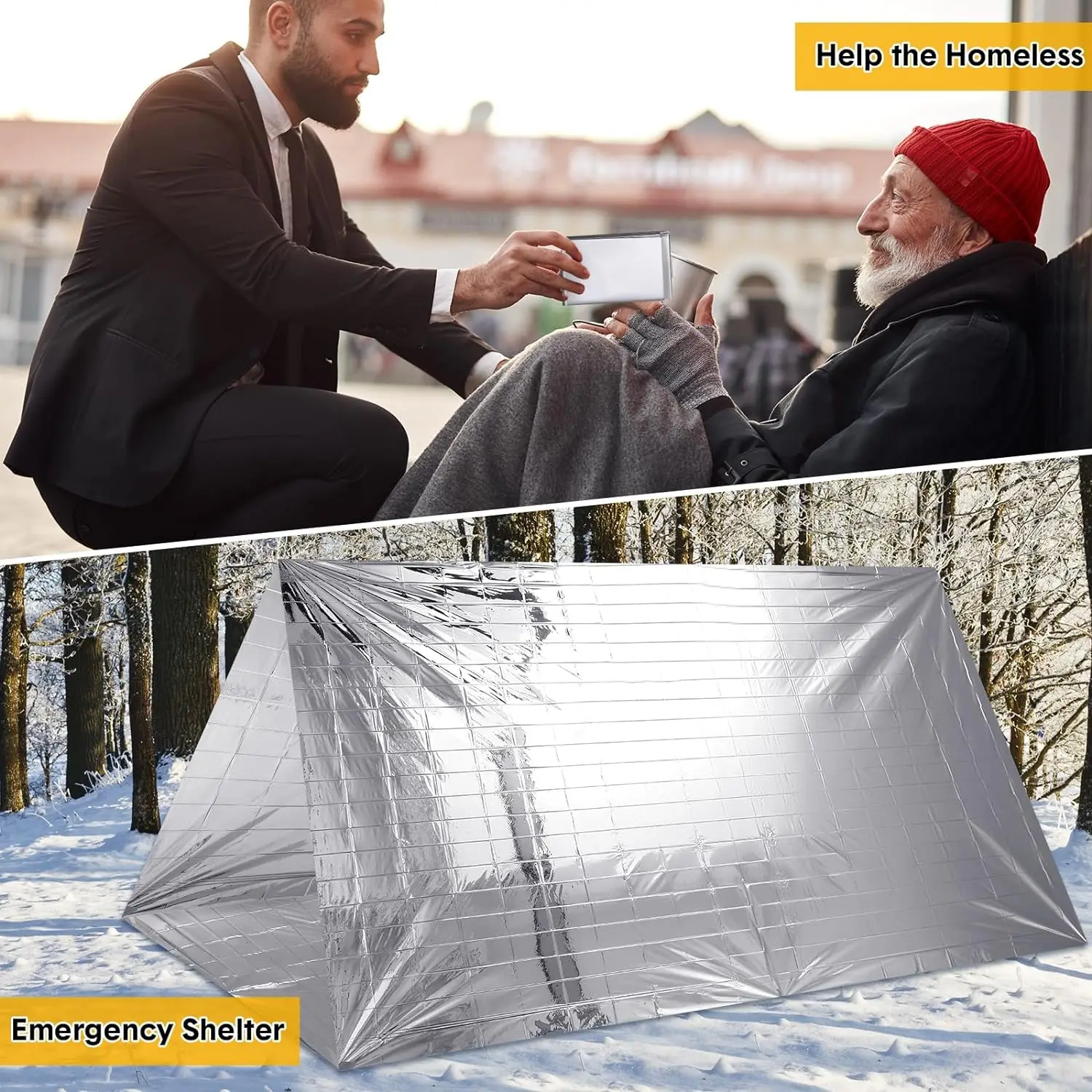 Emergency Survival Blanket - First Aid Rescue Aluminium Foil