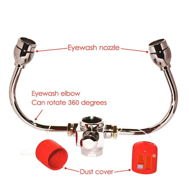 Faucet Mounted Emergency Eyewash Station With Adapters Faucet-Mounted ...