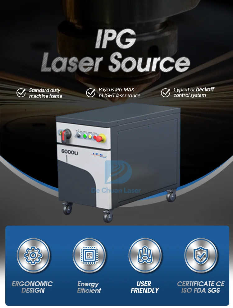 6000W IPG Photonics YLS-6000-U Fiber Laser Source for Cutting