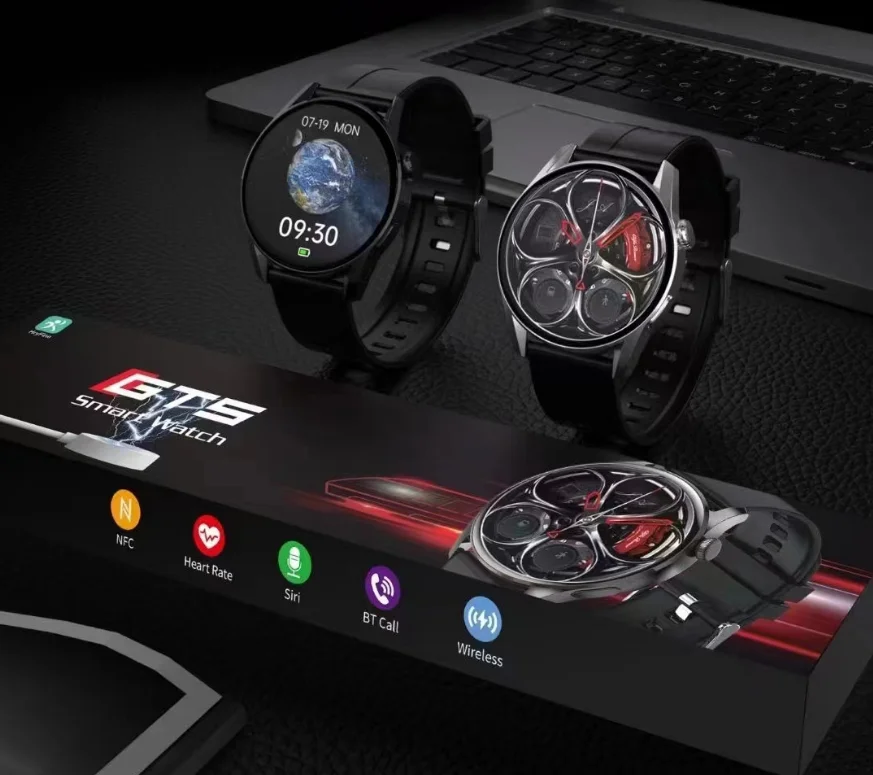 Support Bt Call Nfc Function 200mah 1.28inch Screen New Round Smart ...