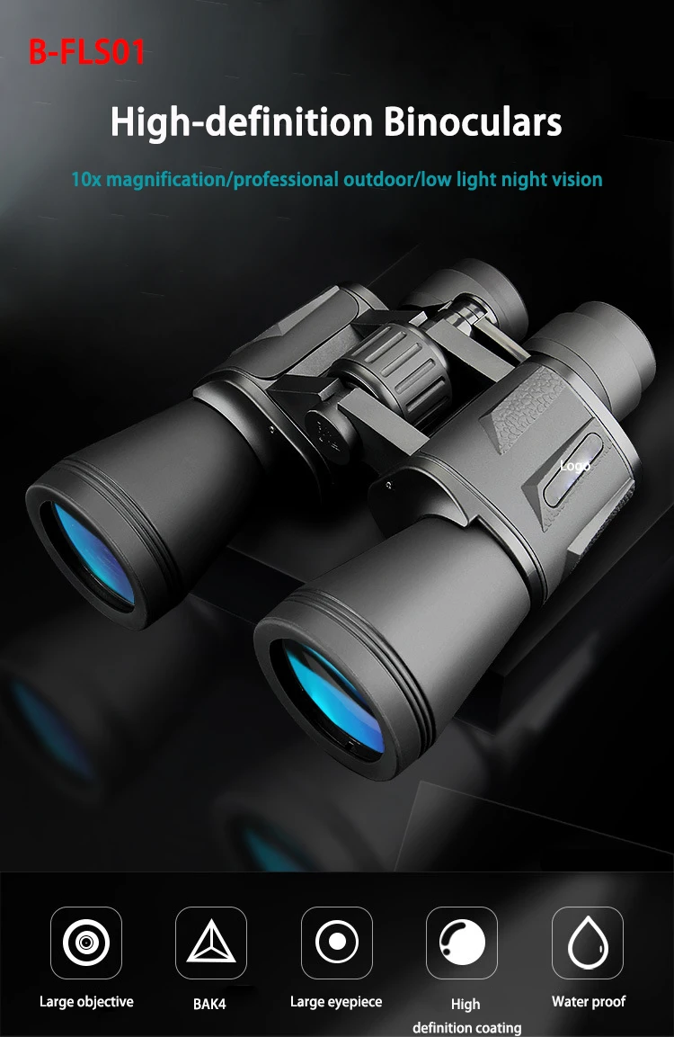 Lucrehulk 10x50 Binoculars - Waterproof Night Vision Optics