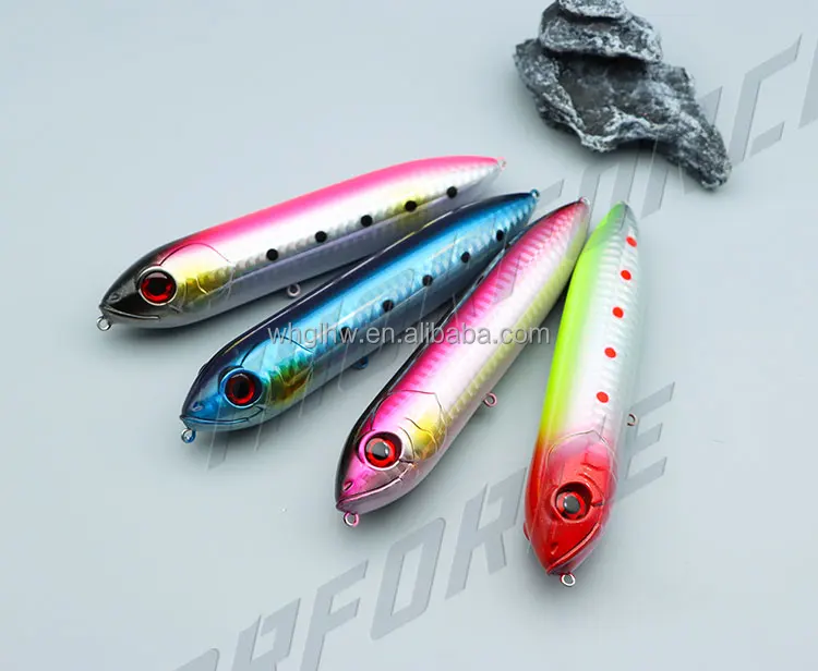 Thor Force Abs Plastic Bait 130mm 25g Top Water Floating Pencil Lure ...