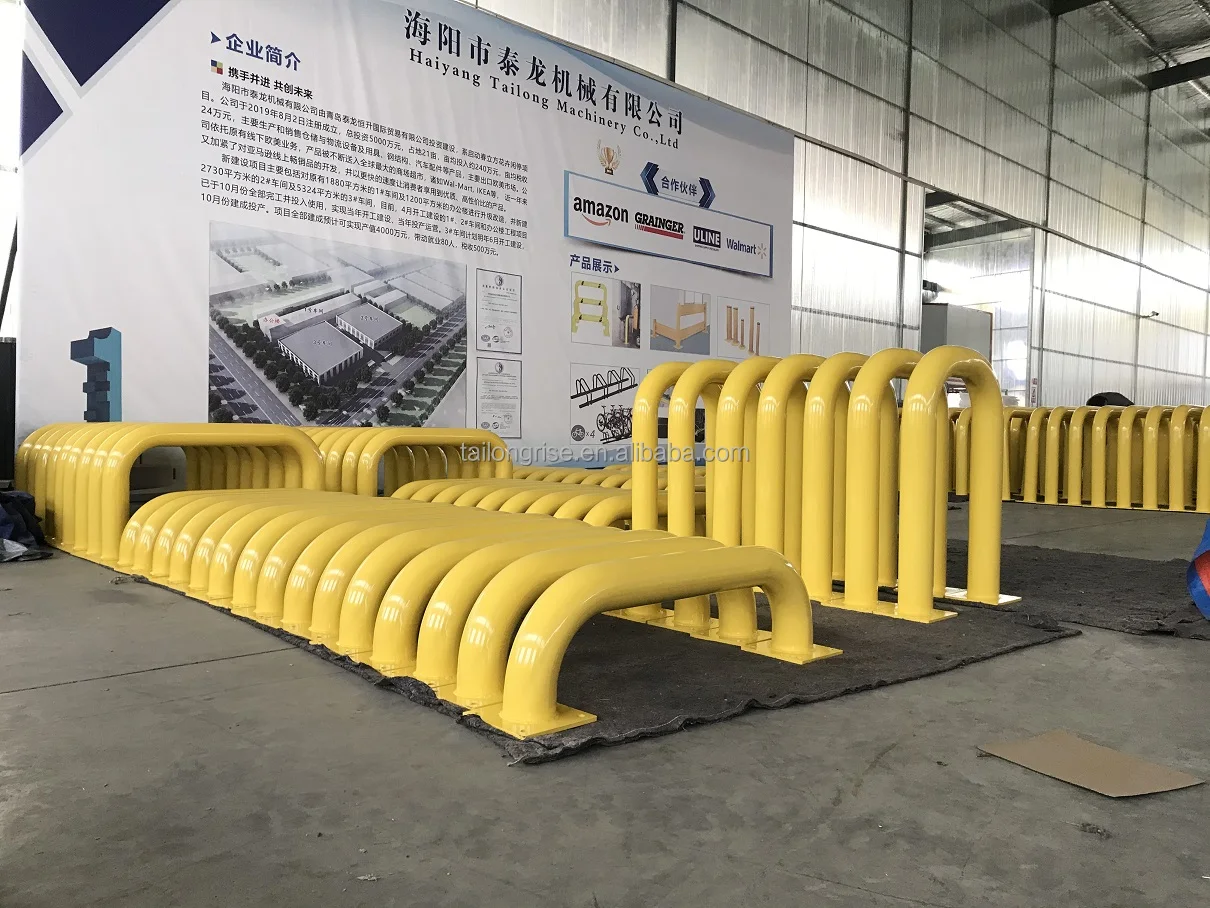 Warehouse U Shape Safety Bollard Machinery Guard Steel Safety Barrier ...