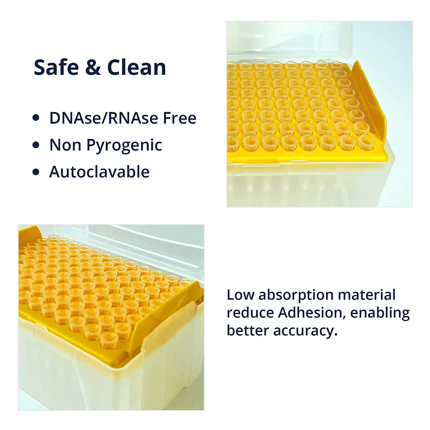 Laboratory Disposable Microliter Filter Pipette Tips