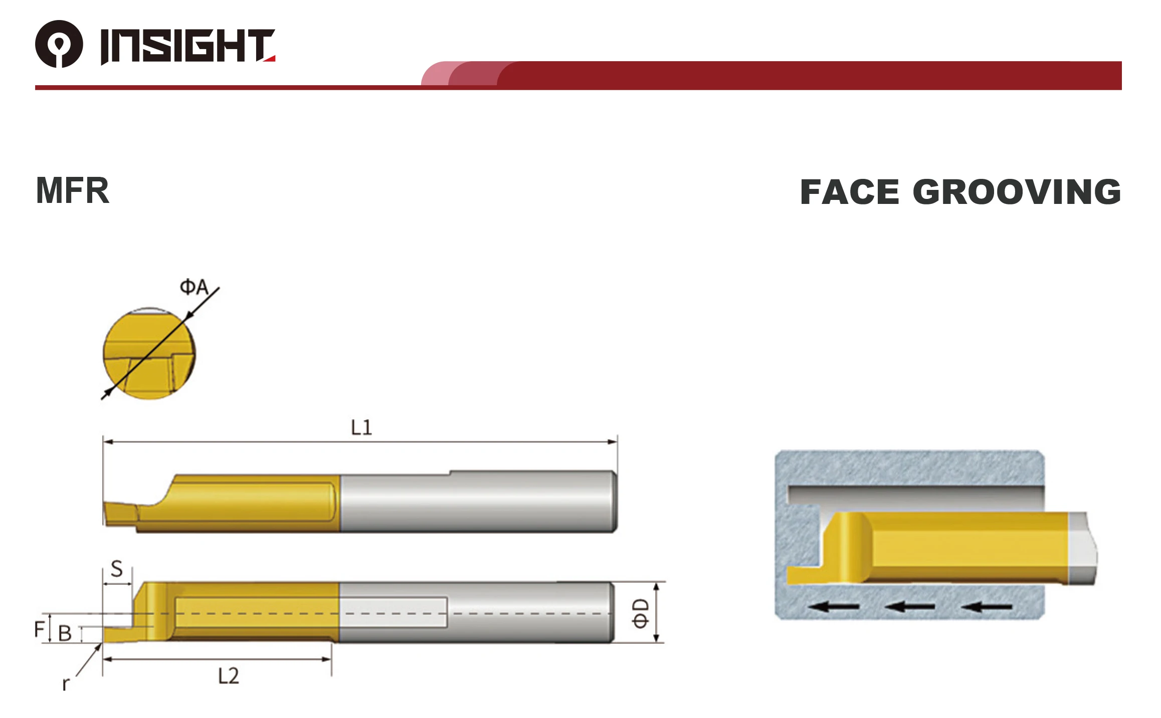Small Diameter Stainless Steel Boring Tool Face Grooving/Deep Face ...