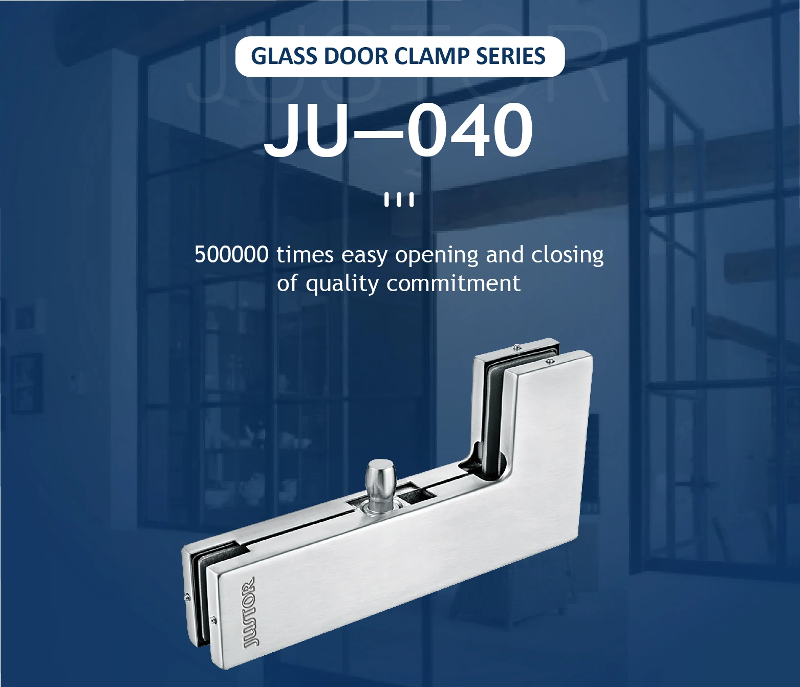Office Building Toughened Glass Door Fitting Zinc Alloy/aluminium Alloy ...