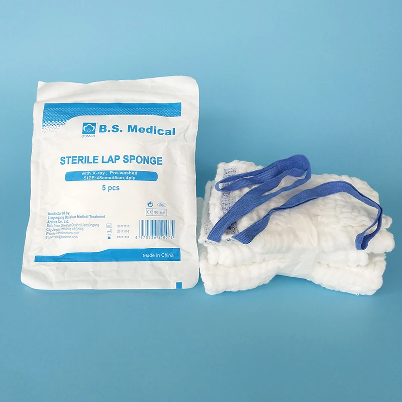Different Sizes Wound Dressing Medical Cotton Gauze Swab Sterile Lap ...