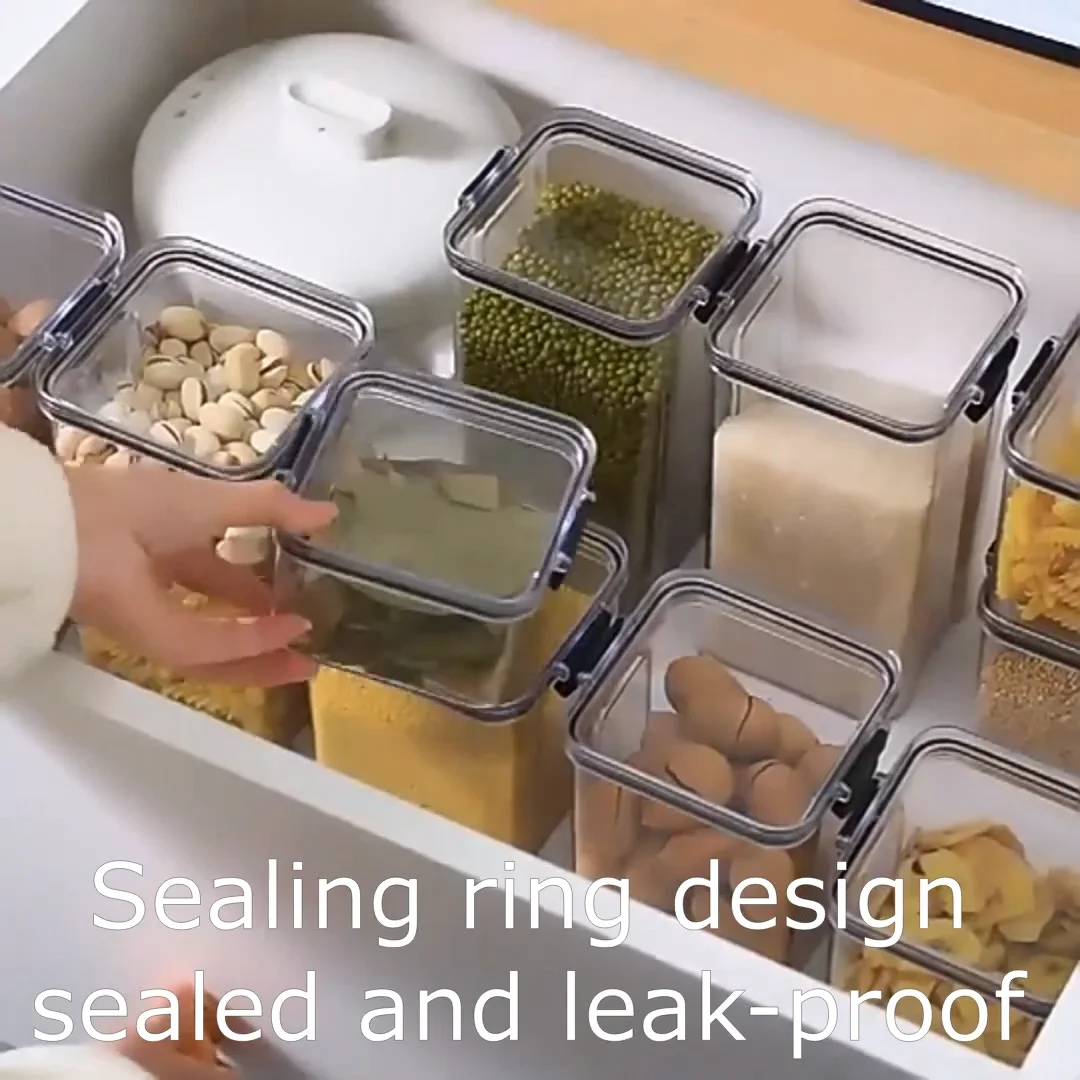 Kitchen Organization Plastic Kitchen Storage Containers Airtight Food ...