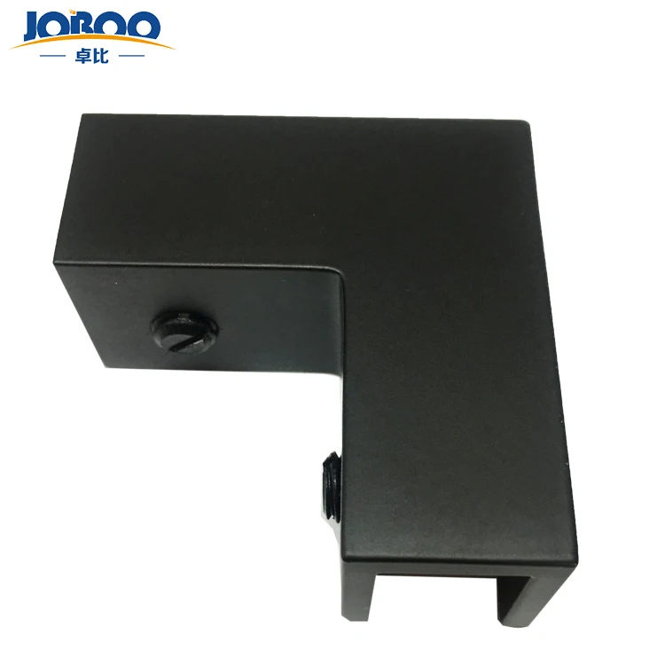 90 Degree Slip-over Glass Clip China Brushed Nickel Corner Glass Clamp ...