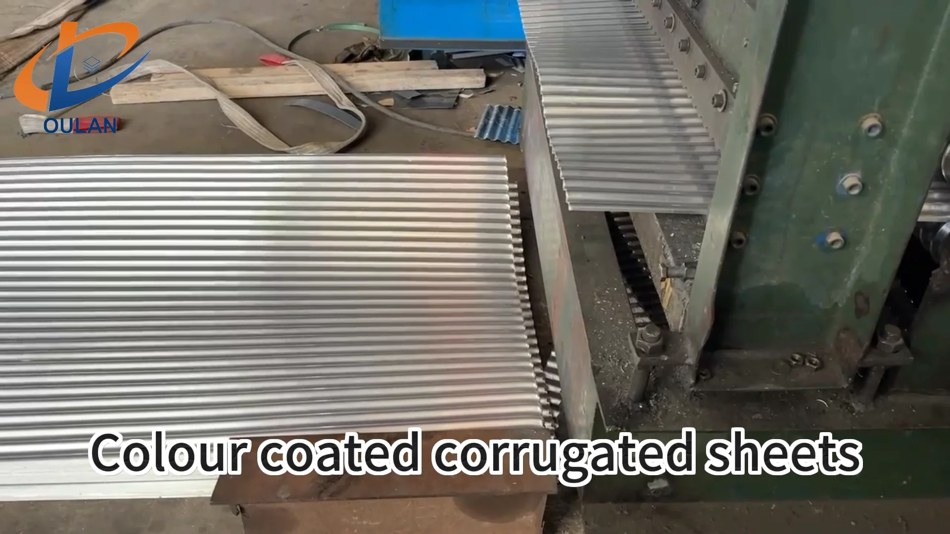 0.4mm 0.5mm Corrugated Prepainted Galvanized Steel Coil 40g-180g Color ...