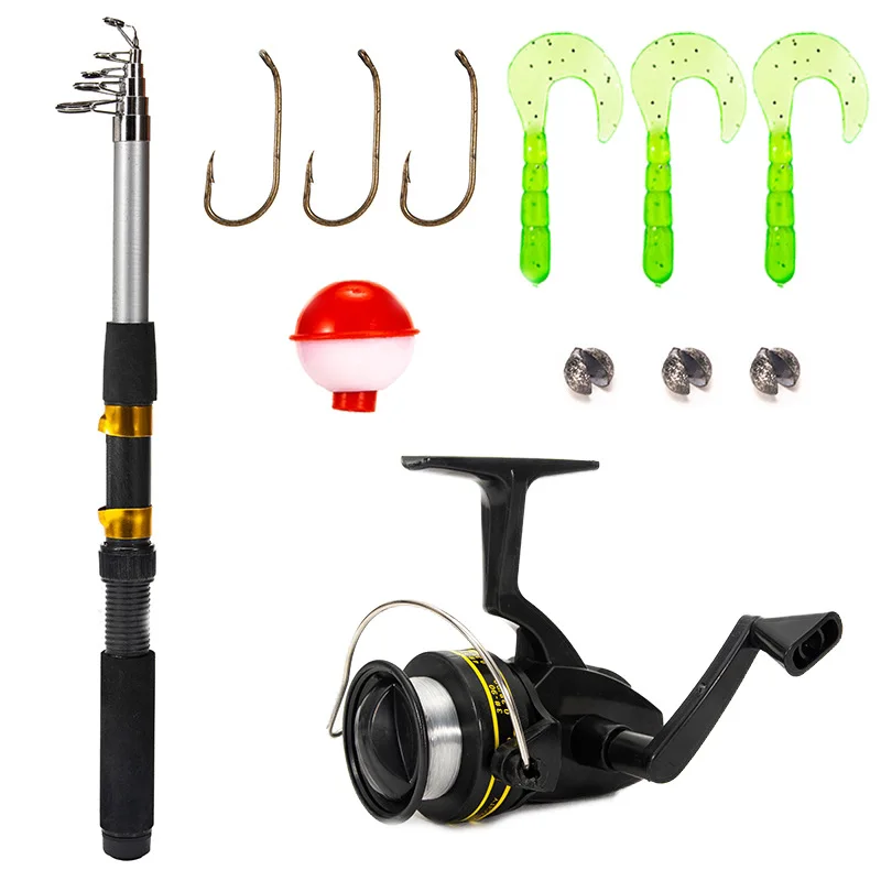 CTO New Arrival Canne a Peche Carbonne Customized Reel Kids Combo Reel ...