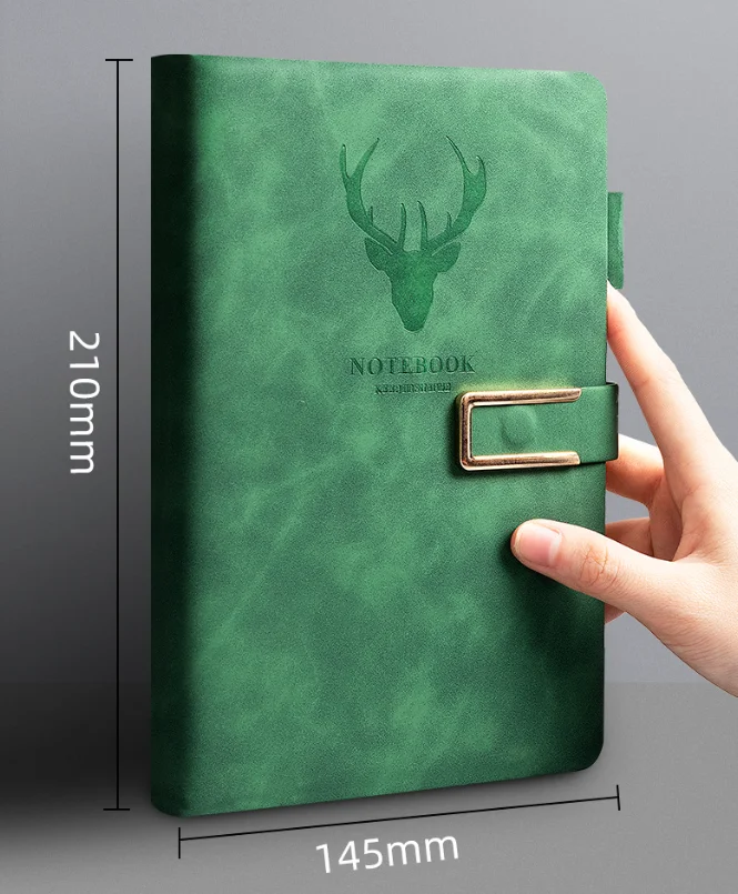 Wholesale A5 Leather Hardcover Business Notebook Set Thickened Paper ...