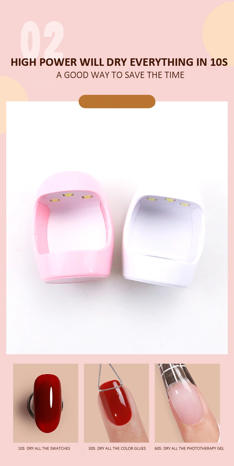 2022 New Design Personal Care Mini Q3 UV Led Nail Beauty Tool for Gel ...