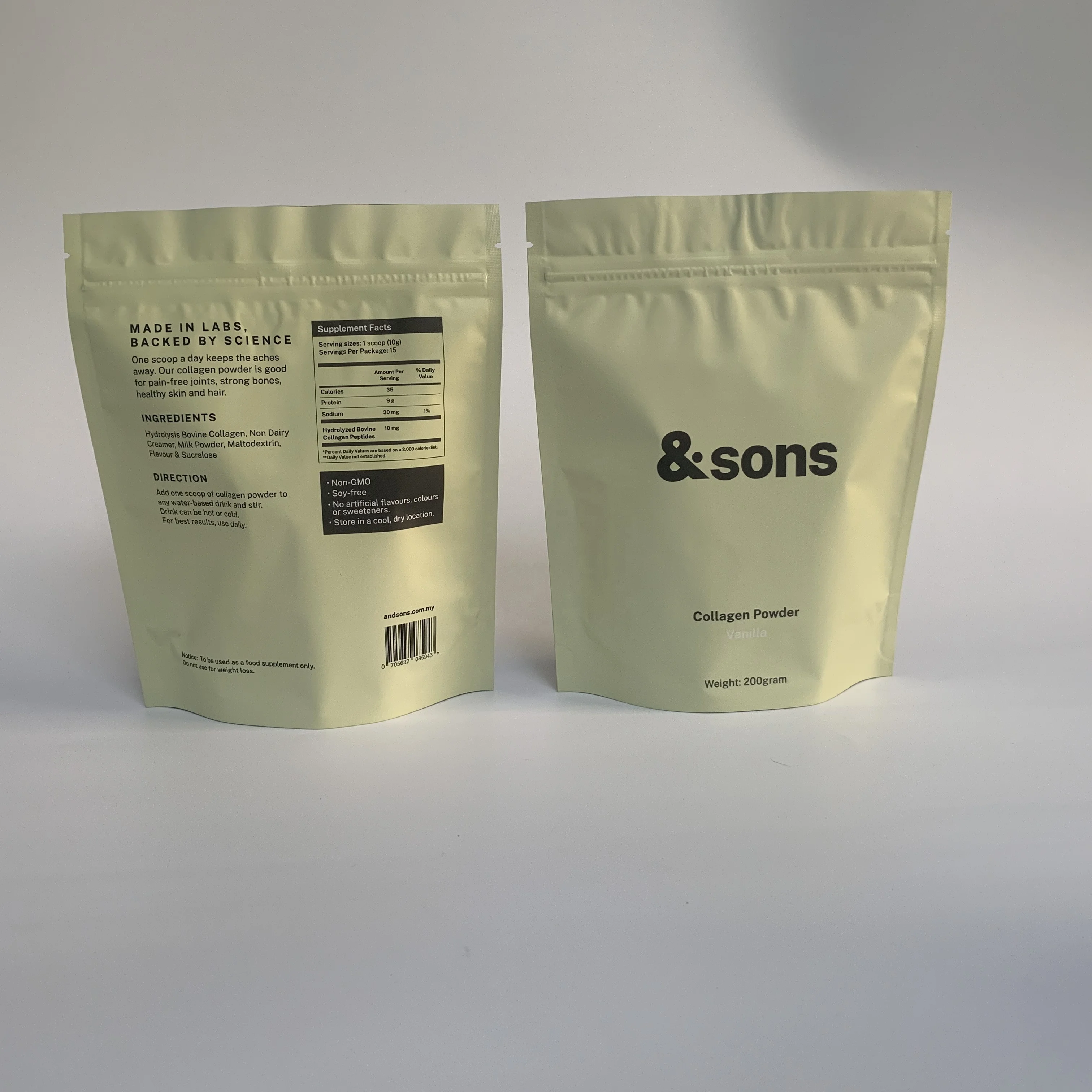 Customizable Stand up Pouches for Liquid Candle Soy Wax