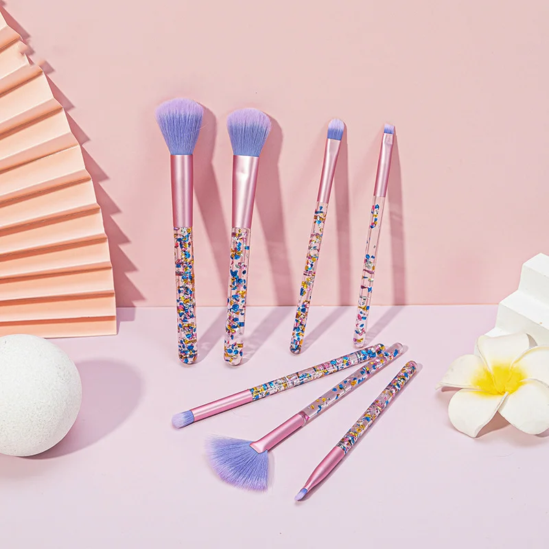 7 Hot Candy Colored Diamond Glitter Makeup Brush Crystal Glitter ...