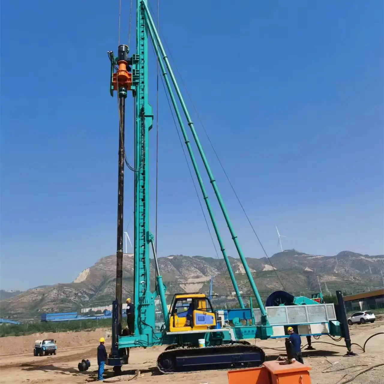 Large diameter rotary drilling rig multi-function drilling pile machine ...