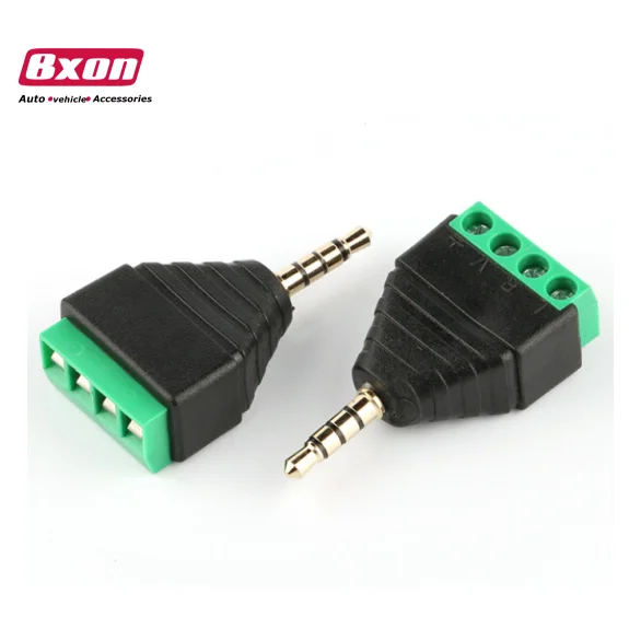 Adaptor Terminal Balun Video Sekrup Av Colokan Jantan 4 Tiang Stereo ...
