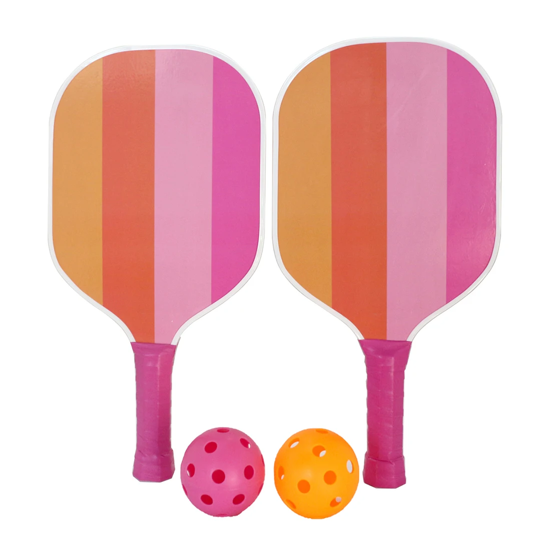 Wooden Mini Size Toy Pickleball Game Set 2 Paddles For Kids For ...