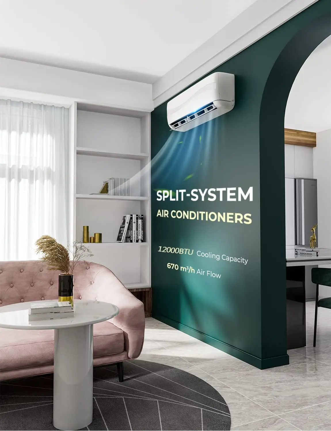 Commercial18000btu Cooling Heating Air Conditioner With Remote Control ...