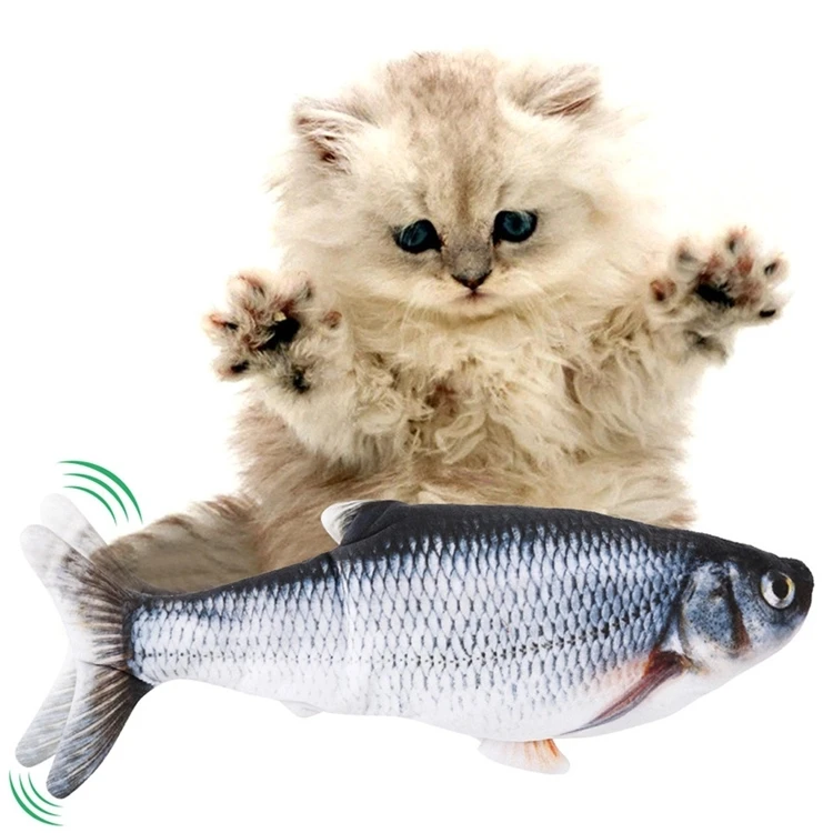 Interactive 3D Fish Toy - Realistic Flopping Plush Animal