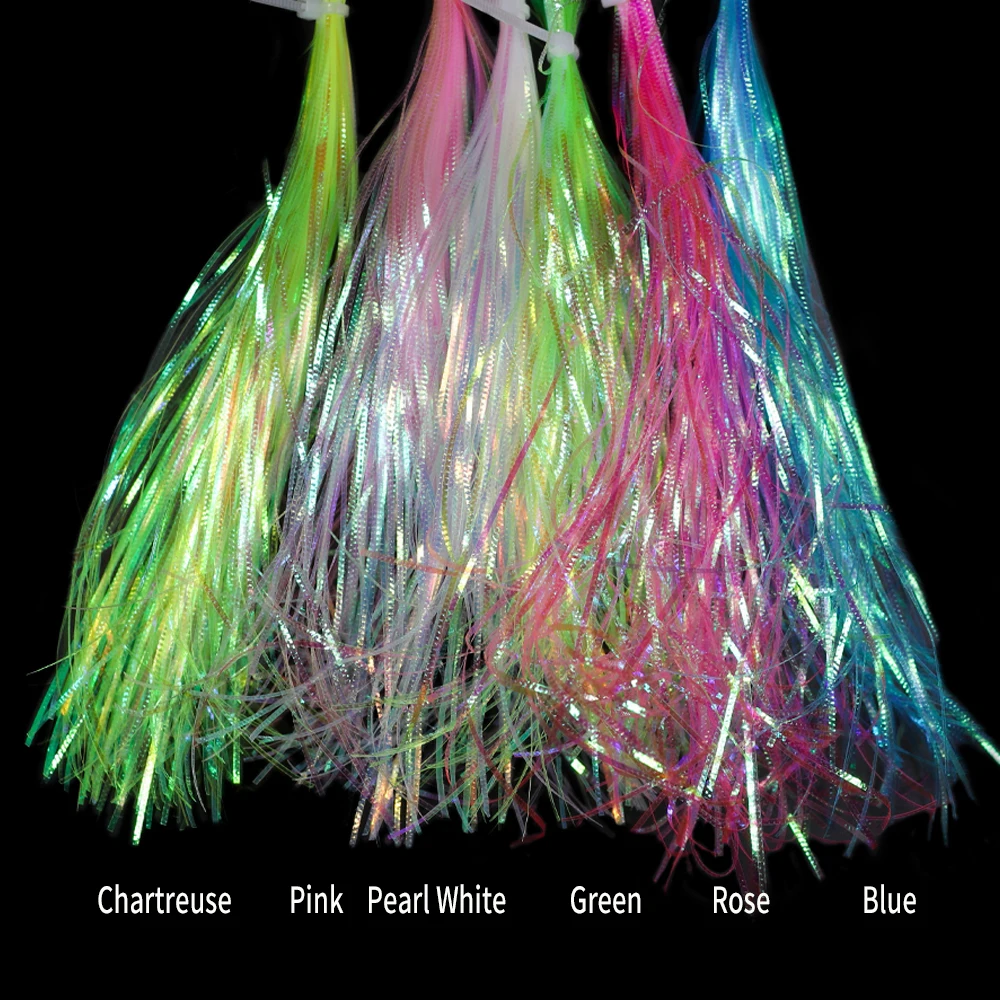 Rainbow Fish Skin Corrugated Flash Strands - Gliss Glow