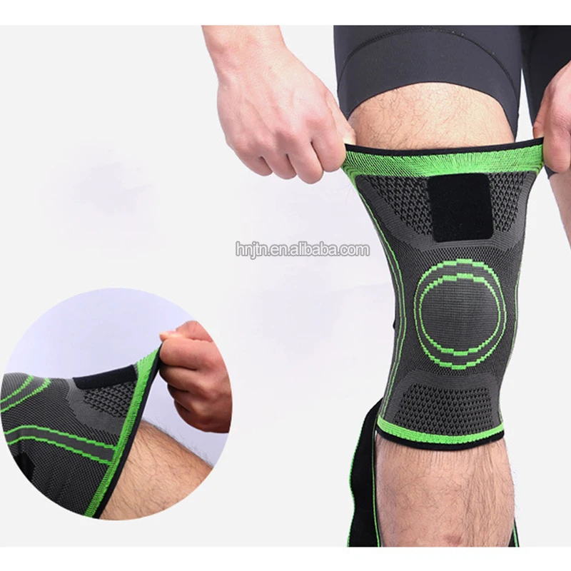 Wholesale Knitted Elastic Nylon Knee Pads Knee Support Sleeve ...