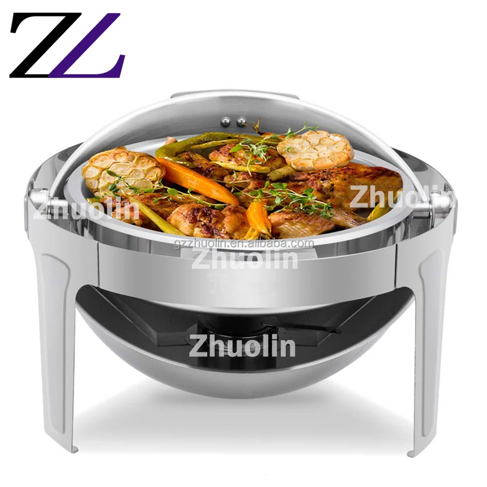 Chafer Tooca Buffet Warmer Set Still Chauffe Aliment Round Chuffing Dishes Roll Over Chafing ...