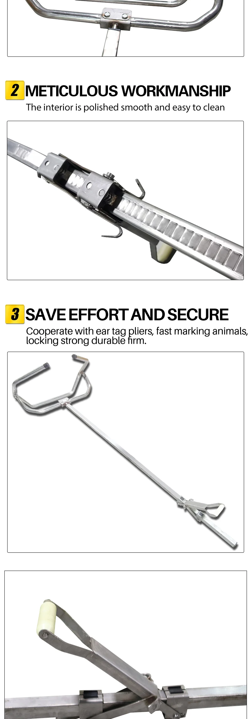 Stainless Steel Cow Puller - Dystocia Forceps Veterinary