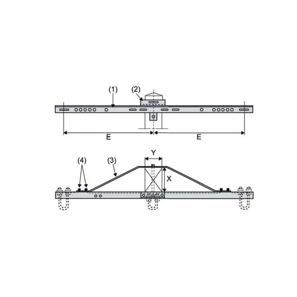 Factory Galvanized Steel Cross Arm - Electrical Line Accessories