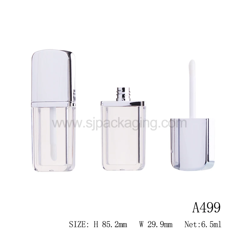 Luxury Lip Gloss Container - Unique Silver Tube
