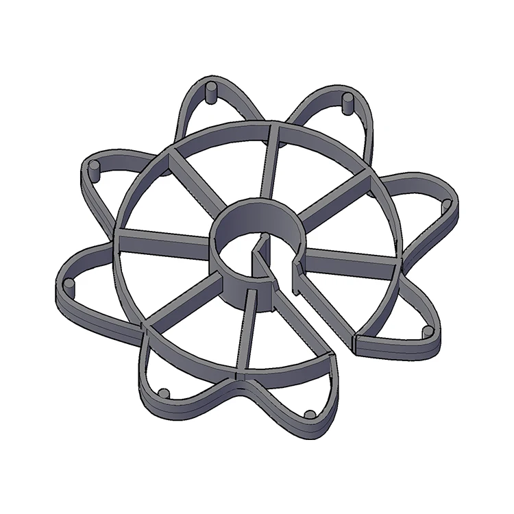 35mm Plastic Rebar Spacer Chairs PVC/PP Concreting Circular Support ...