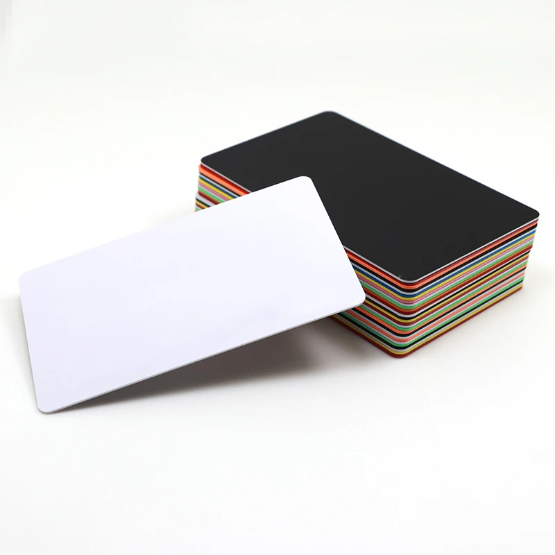 Die Cut Size Printed Waterproof PVC Plastic Name Cards With Holes ...