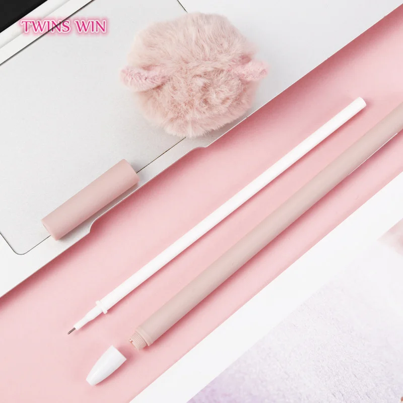 Wholesale Funny Student Cartoon Pen Signature Pen Stationery Fluffy Cat ...