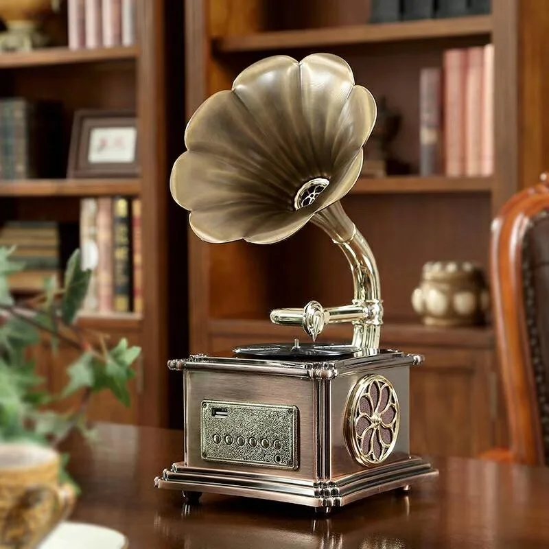 Mini Record Player With Aluminum Base,Phonograph Bluetooth Speaker,Aux ...