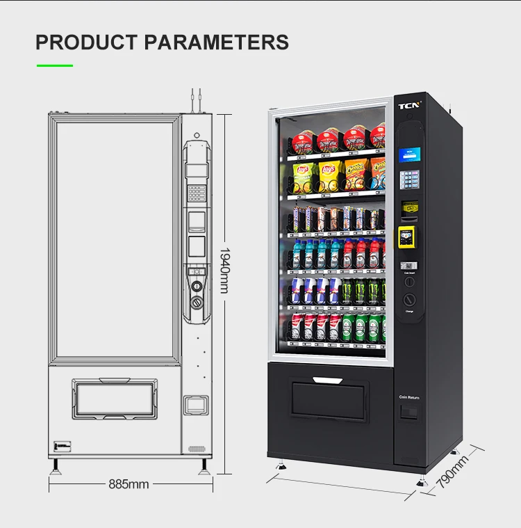 TCN Combo Snack Machine - Vending Automatic Cold Drinks