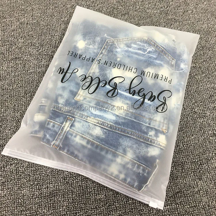 Eco-friendly Custom Printed Biodegradable Frosted Zipper Bag For ...