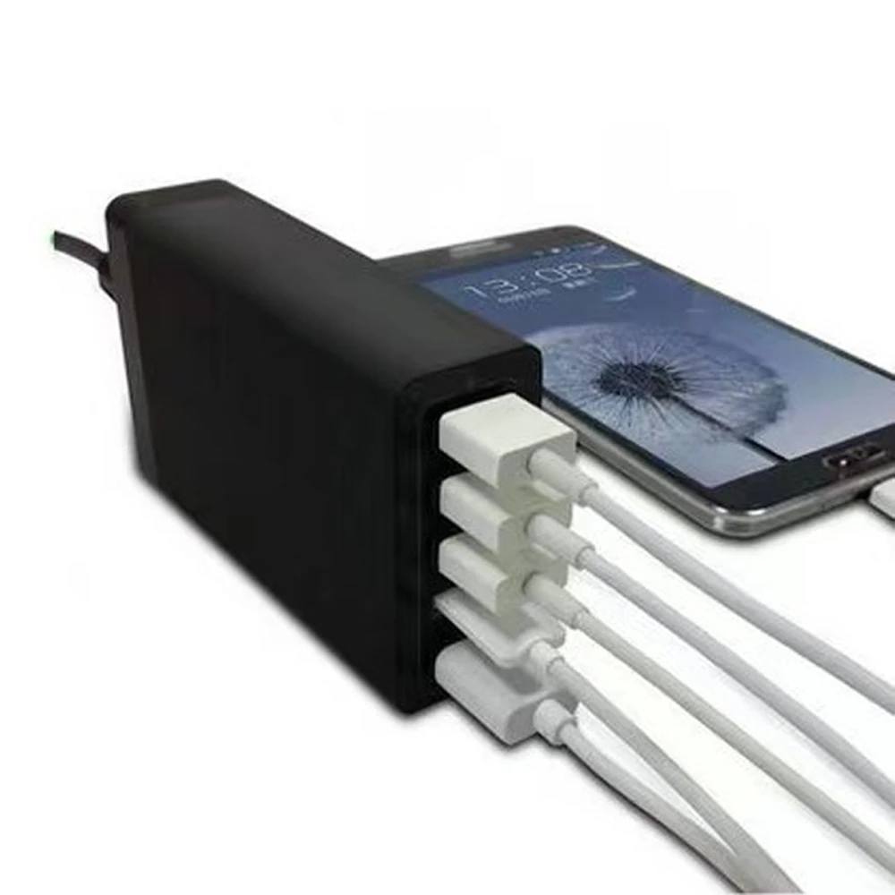 Universal Multi Ports Smart Charging Station 40w 5 Usb 8a Mobile Phone ...