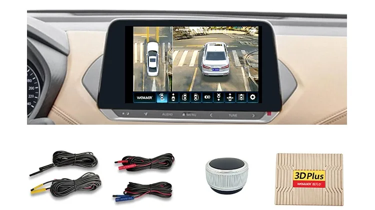 Wemaer T7 360 Car Camera 3d Night Vision Around Bird View System Security Camera 4 Way Avm 360 ...