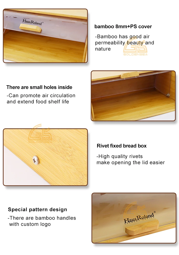 Modern Farmhouse Loaf Bread Clamshell Box Transparent Acrylic Counter ...