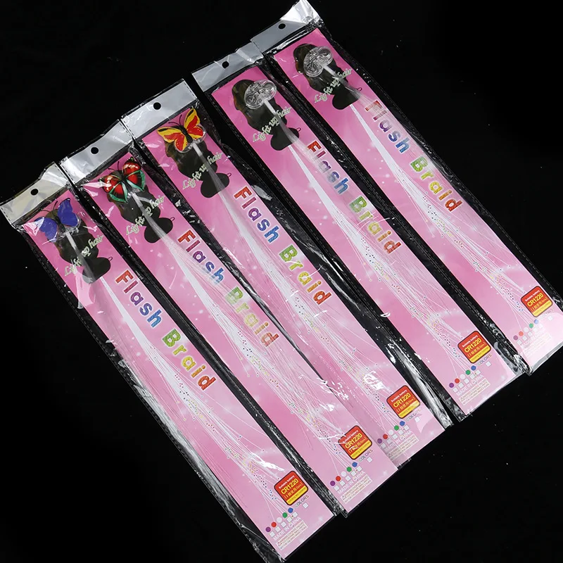 Tiktok Butterfly Flashing Led Light Party Favor Light Up Hair Flash ...