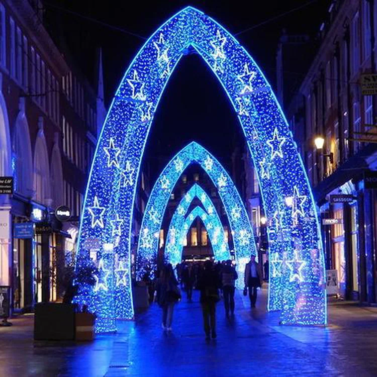 Giant LED Arch Lights - Customizable Outdoor Decor Solutions